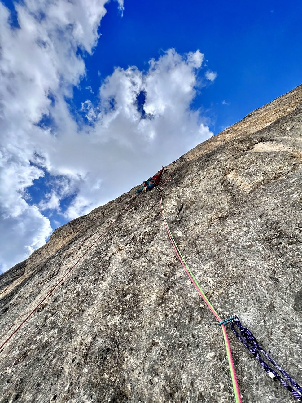 Une autre nouvelle ascension jusqu'à Punta Emma, Rosengarten, Dolomites